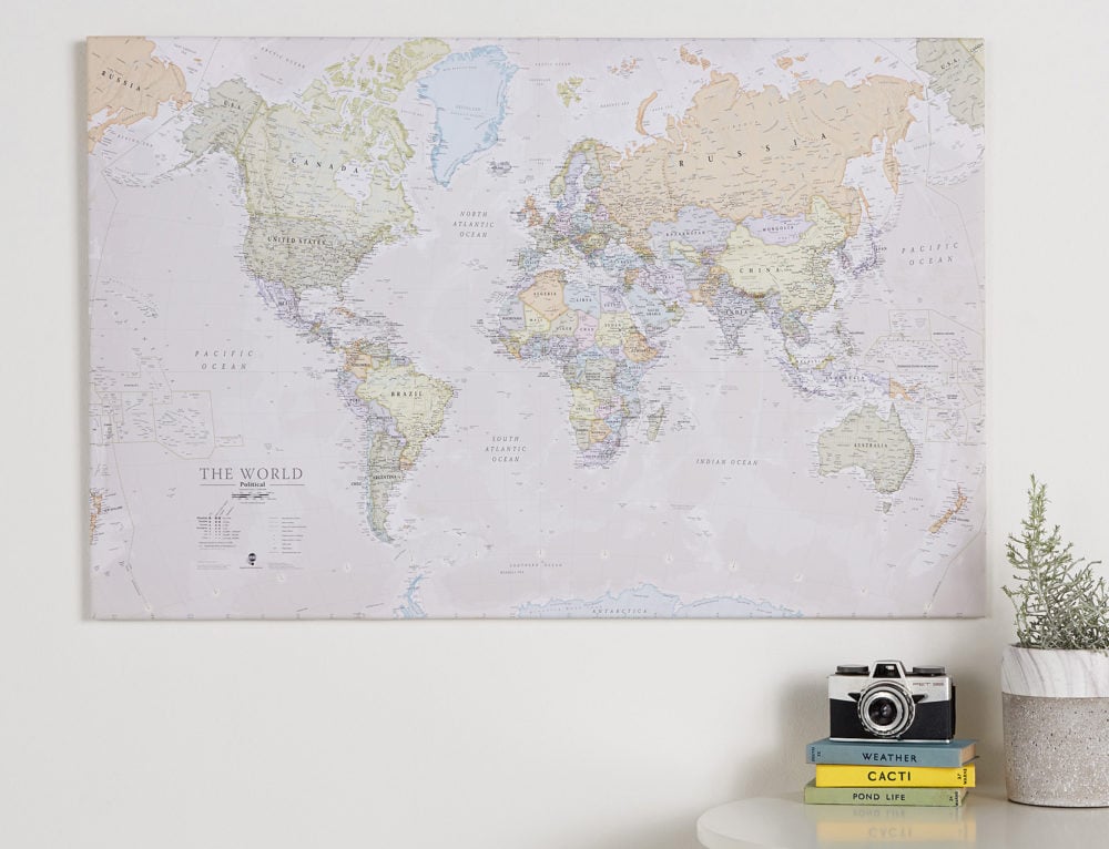 5 reasons why you should really own a canvas map | Maps International Blog