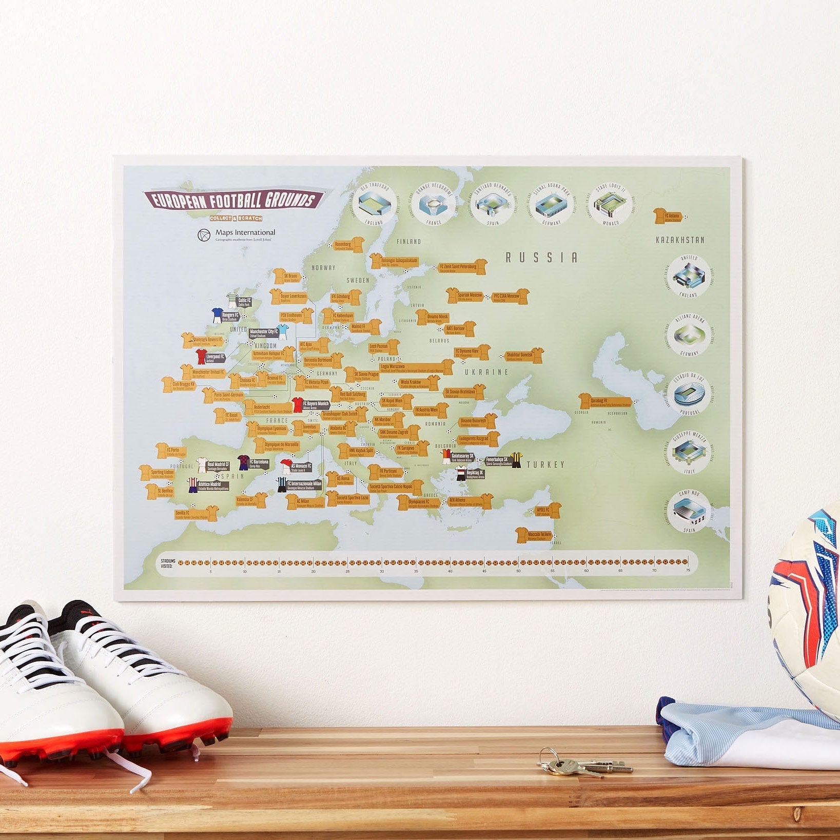 Scratch Europe Print – Maps International